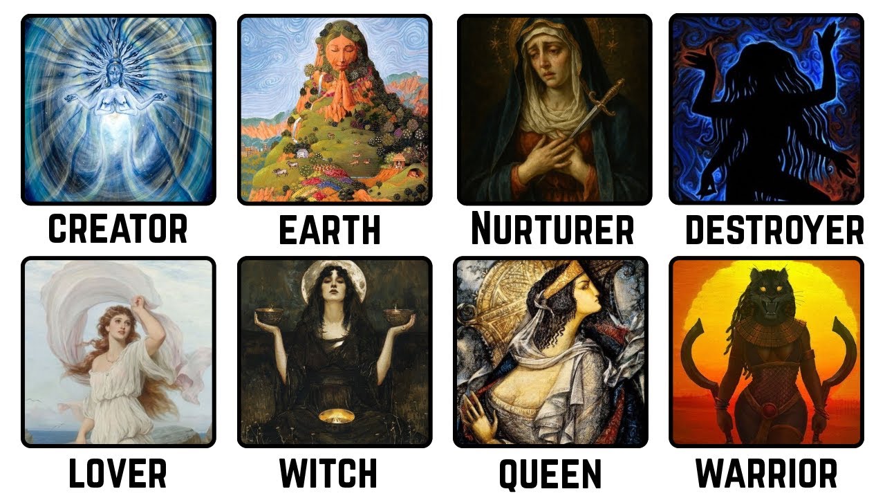 Every Divine Feminine Archetype Explained in 8 Minutes - YouTube