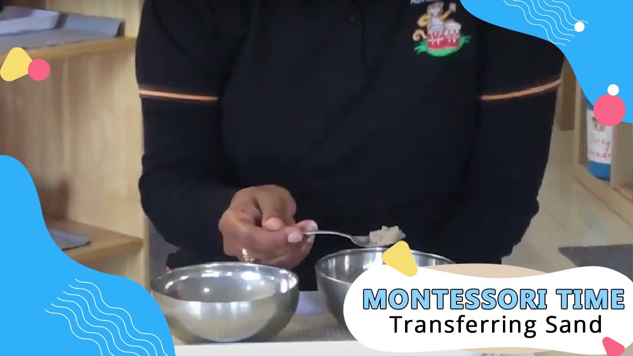 Montessori Skills -Transferring Sand | Crafts for kids - YouTube