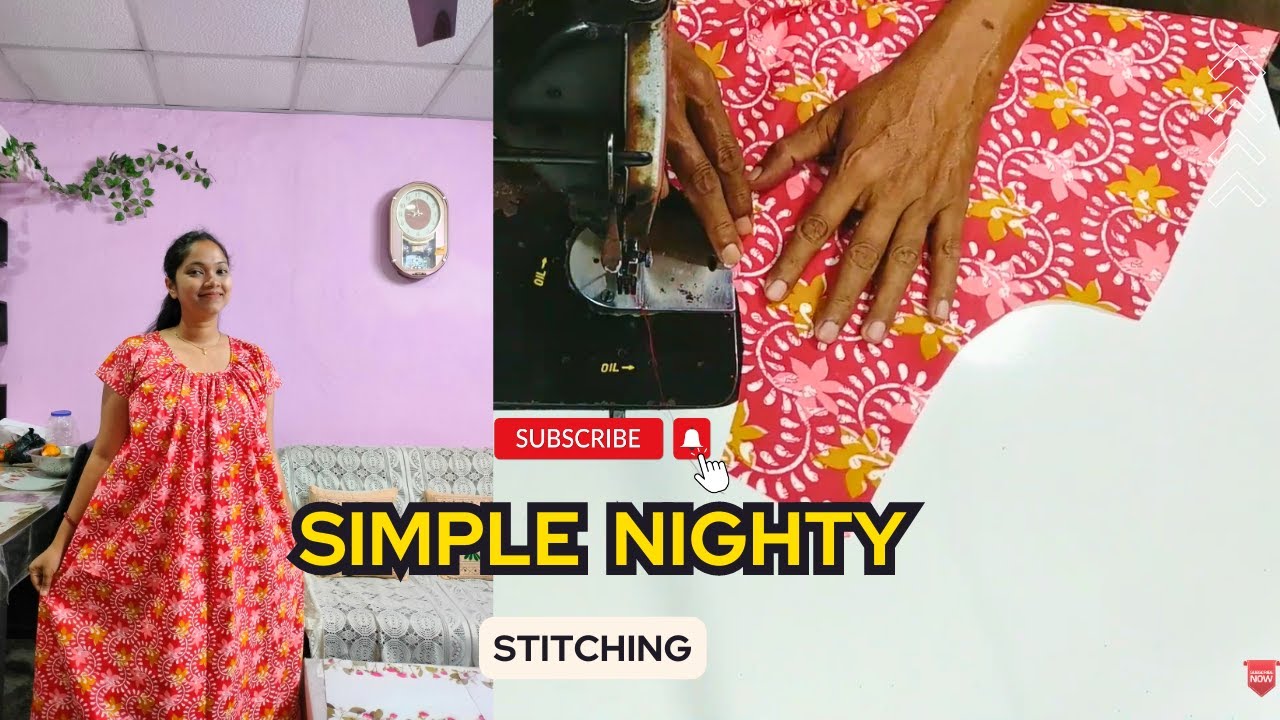 Simple Nighty Stitching - YouTube