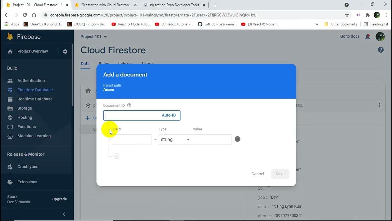 React Native For Beginner ReactNative101 Part58 FetchData Document forEach Firestore - YouTube