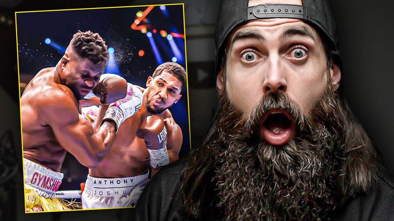 AJ's HUGE Knockout of Francis Ngannou! - YouTube