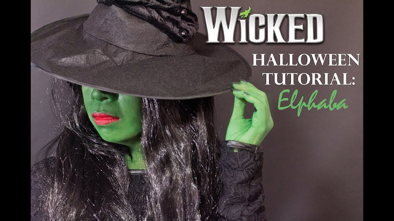 Halloween Tutorial | WICKED's Elphaba Makeup | MsLaBelleMel - YouTube