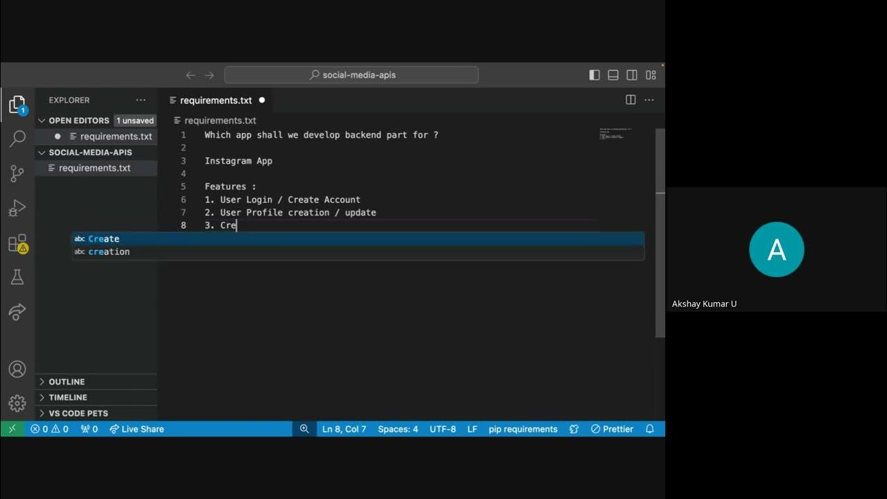 Backend Development - Graph-based recommendation technique | Develop API’s | Use MongoDB as ...