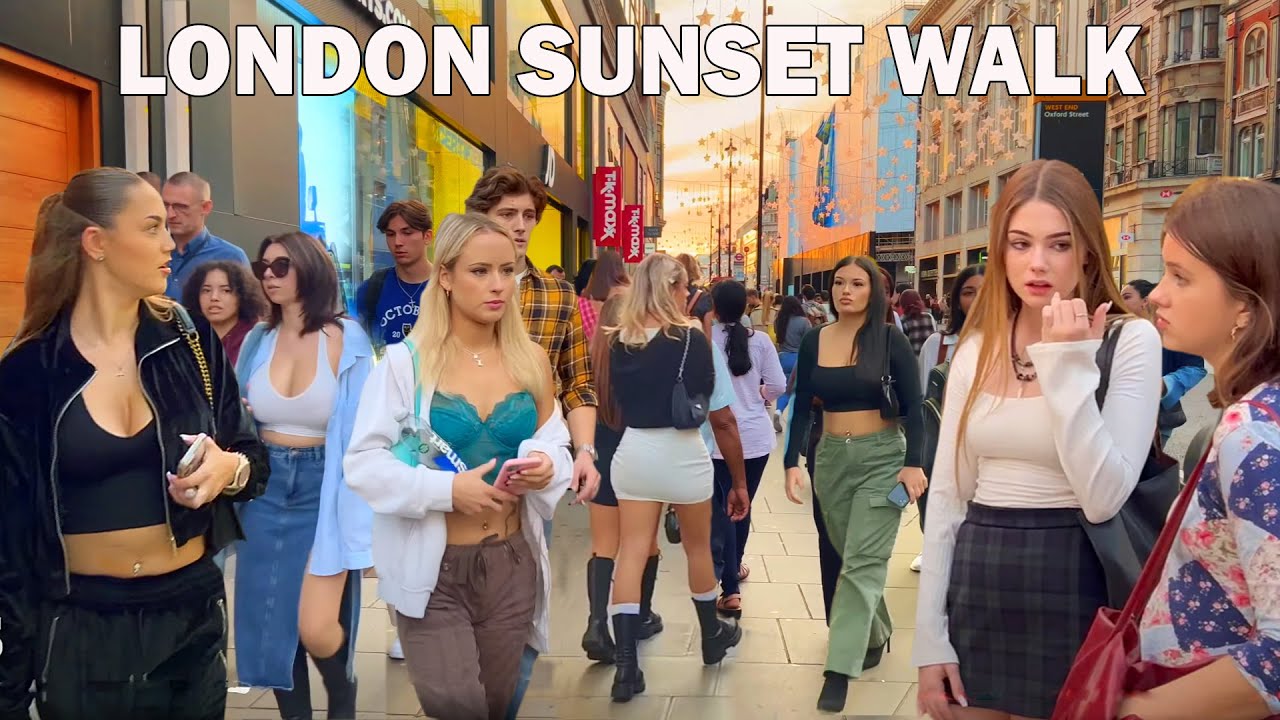 🇬🇧LONDON CITY TOUR | 🌇Beautiful Sunset Walk in London - Oct 2023 ...