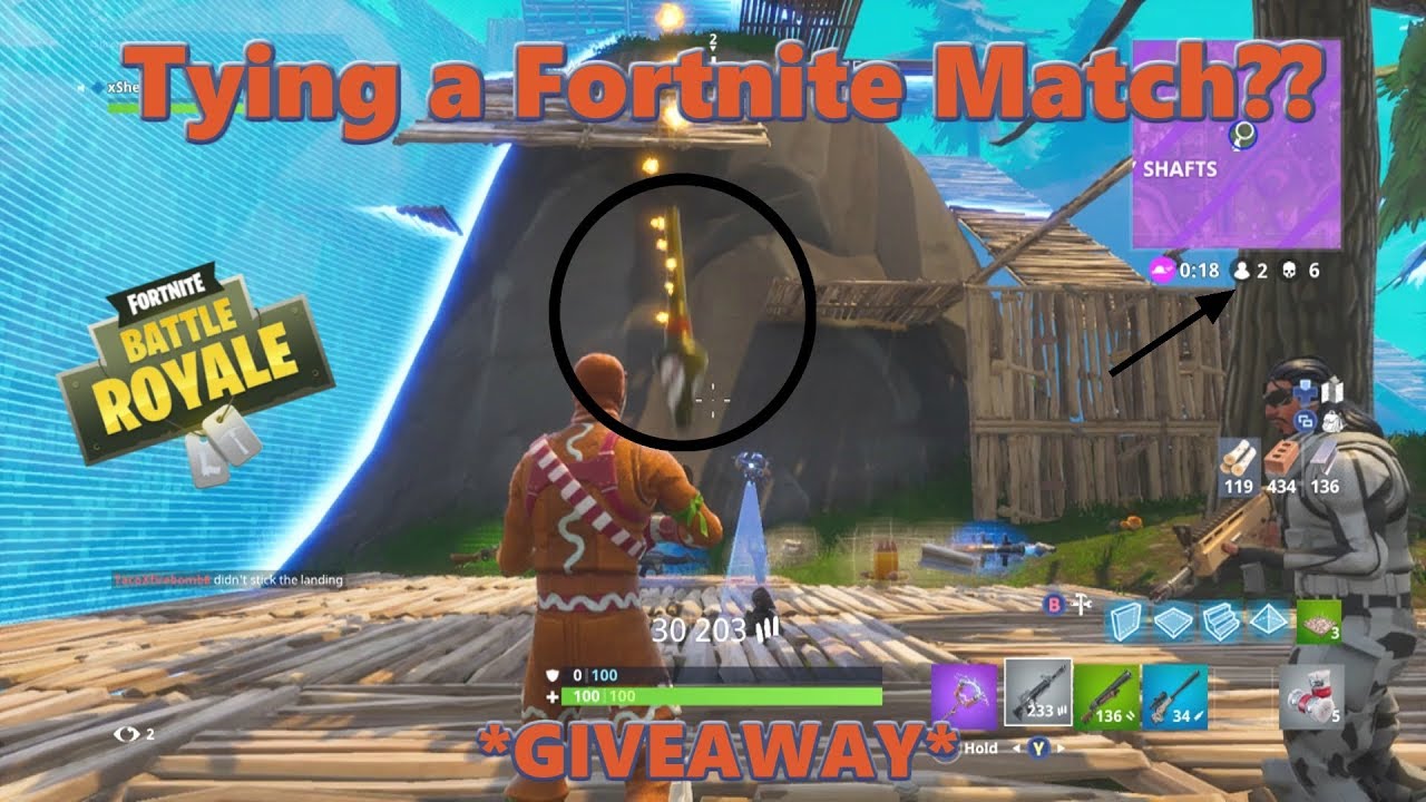 TYING A GAME OF FORTNITE?? *GIVEAWAY* - YouTube