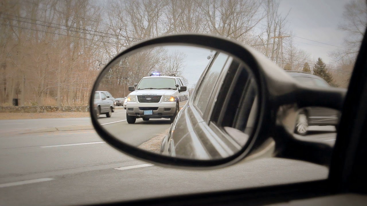 cops in rear mirror 6003530 hd - YouTube