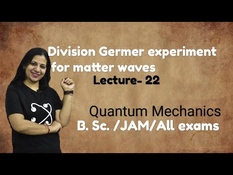 Davission Germer Experiment for matter waves/B.Sc/M.Sc/JAM - YouTube