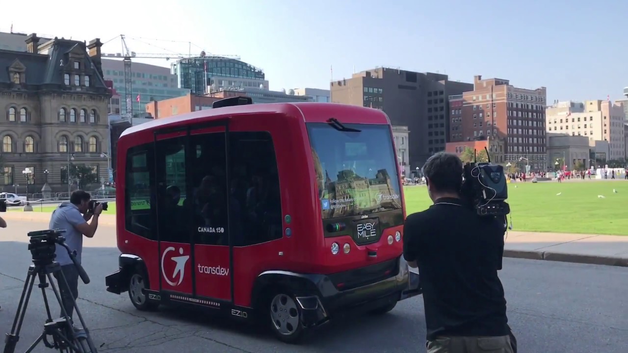 Automated vehicle demonstration on Parliament Hill - YouTube
