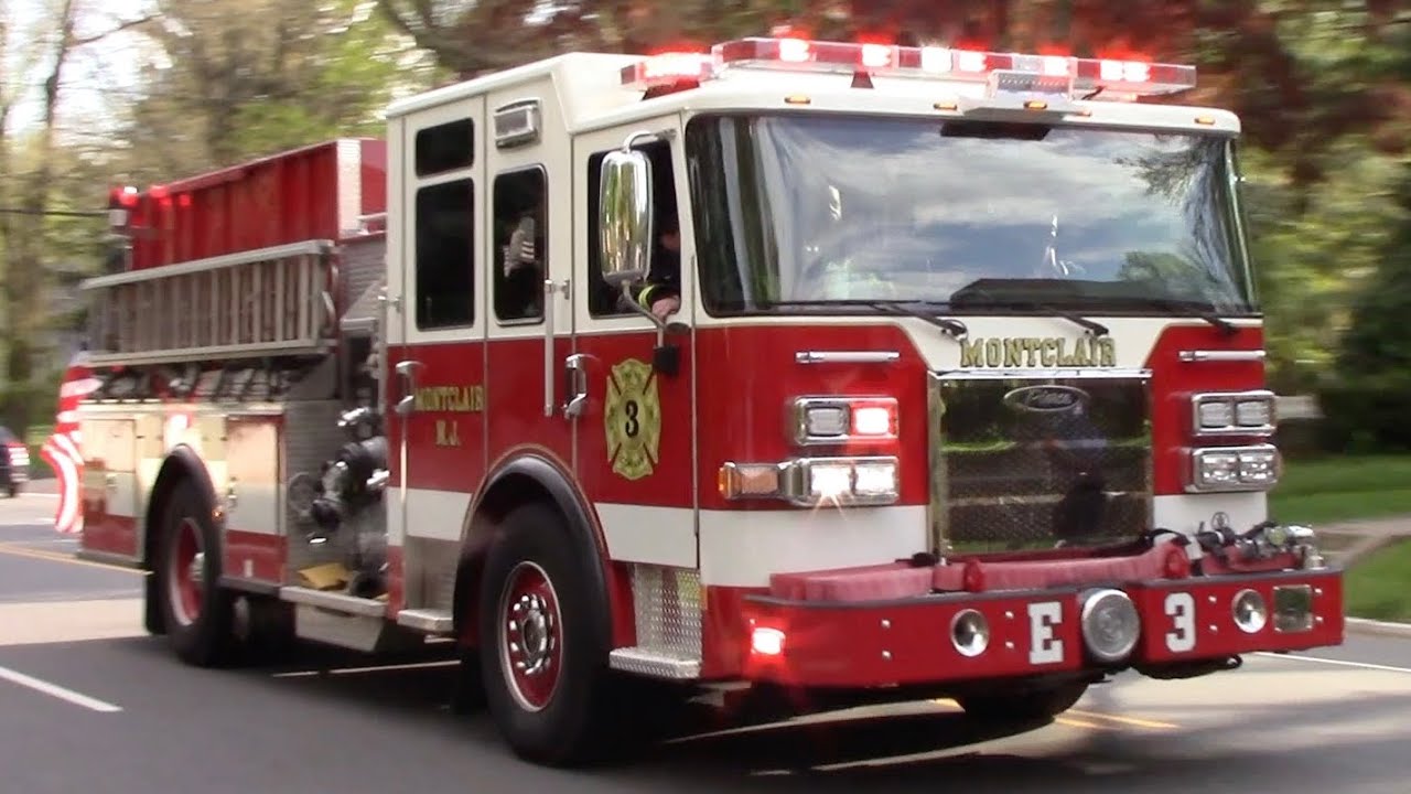 Montclair Fire Department Engine 3 Responding 5-2-20 - YouTube