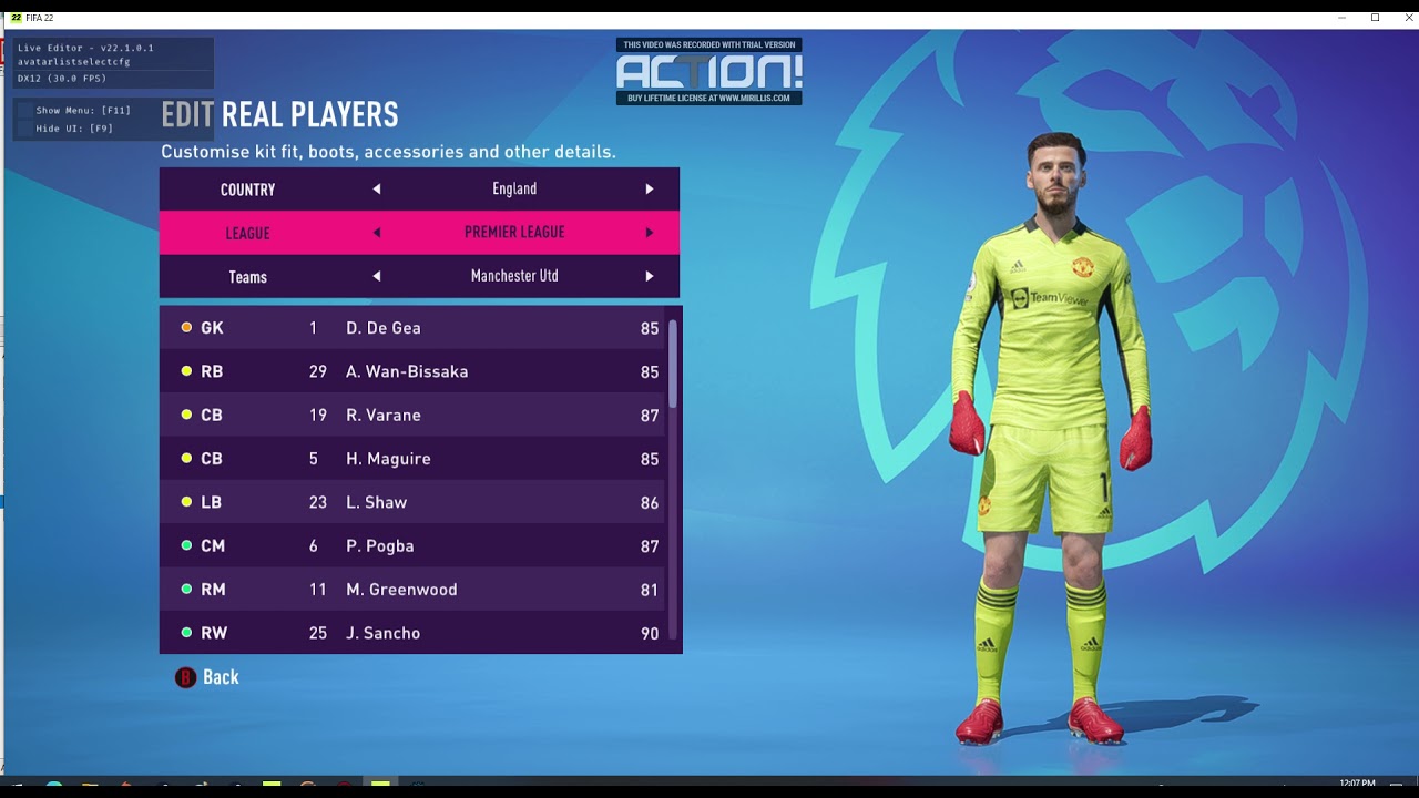FIFA 22 - I'm generate Kai Rooney for youth player by use Live Editor ...