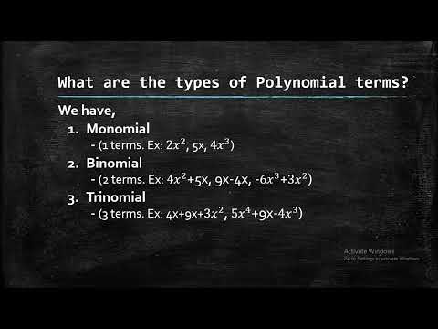 Math 7 Lesson: Understanding Polynomials - YouTube