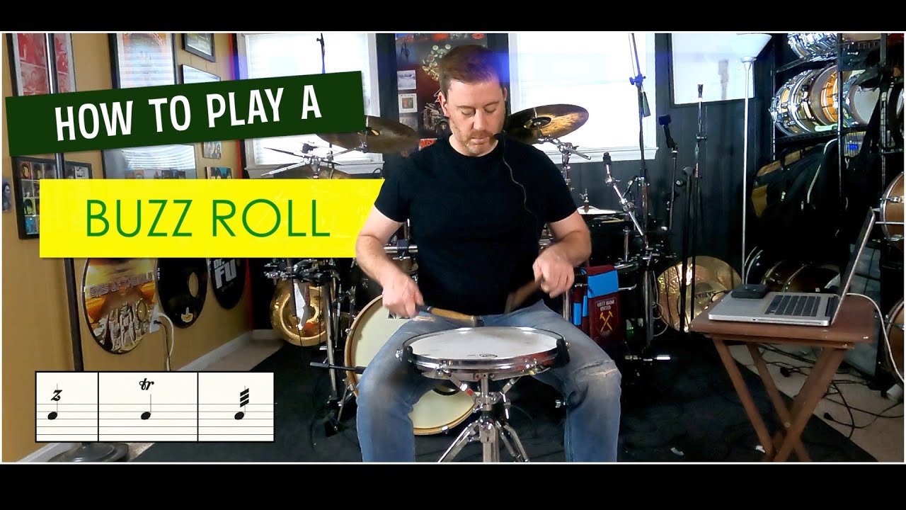 How to play a Buzz Roll-SHORT VERSION - YouTube