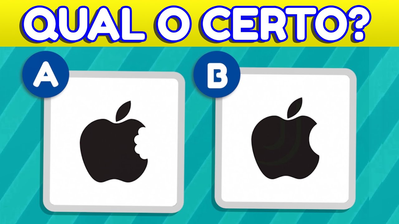 QUAL É O CORRETO? Desafio de Conhecimento | Descubra a Logomarca ...