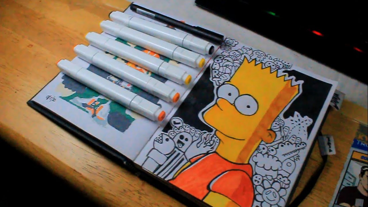 Bart Simpson X Doodle | second video!! (ugly) - YouTube