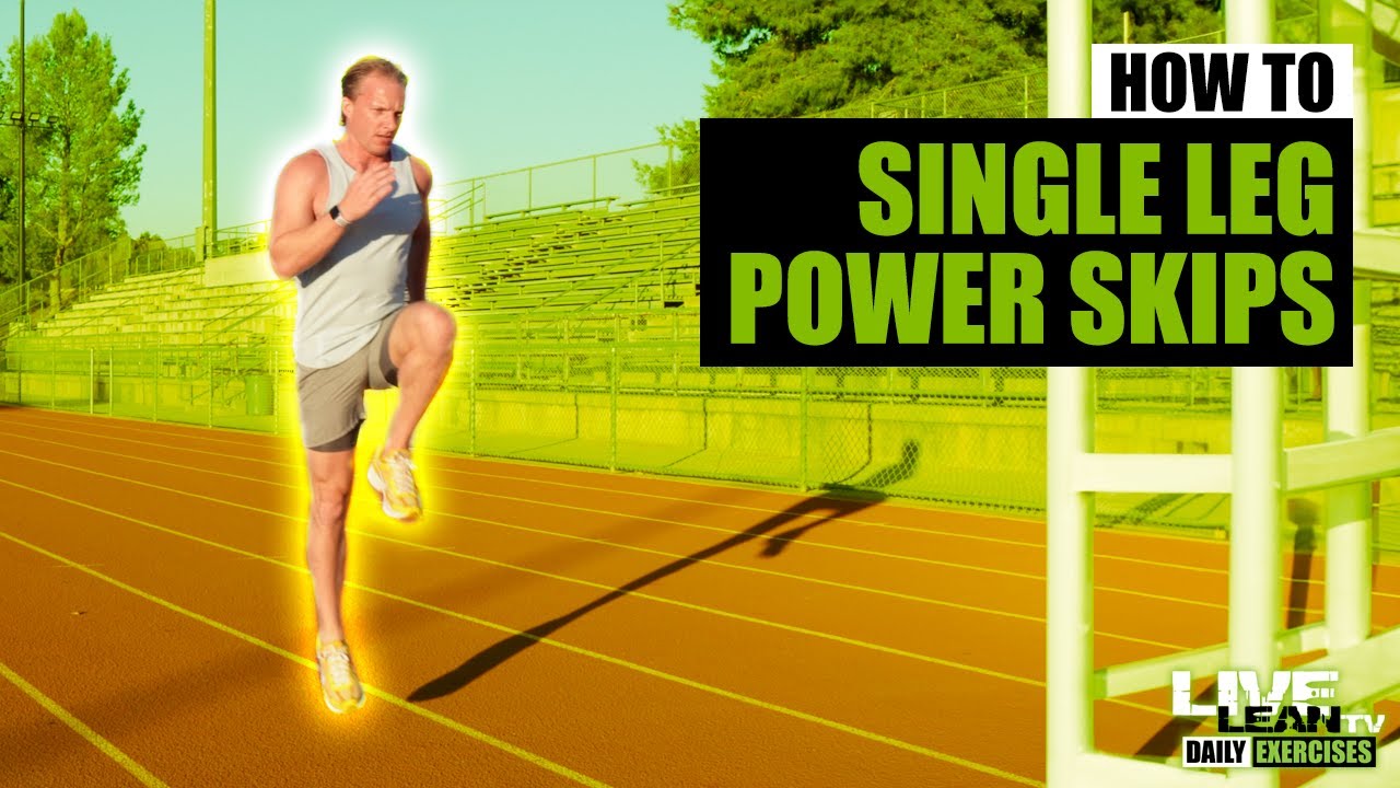 How To Do SINGLE LEG POWER SKIPS | Exercise Demonstration Video and ...