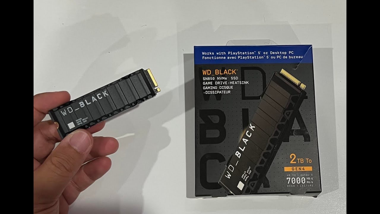 WD Black SN850 SSd with Heatsink Unboxing - YouTube