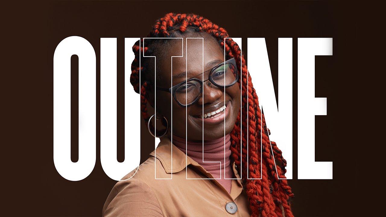 How to Create Stunning Outline Text Over Images in Photoshop | Easy ...