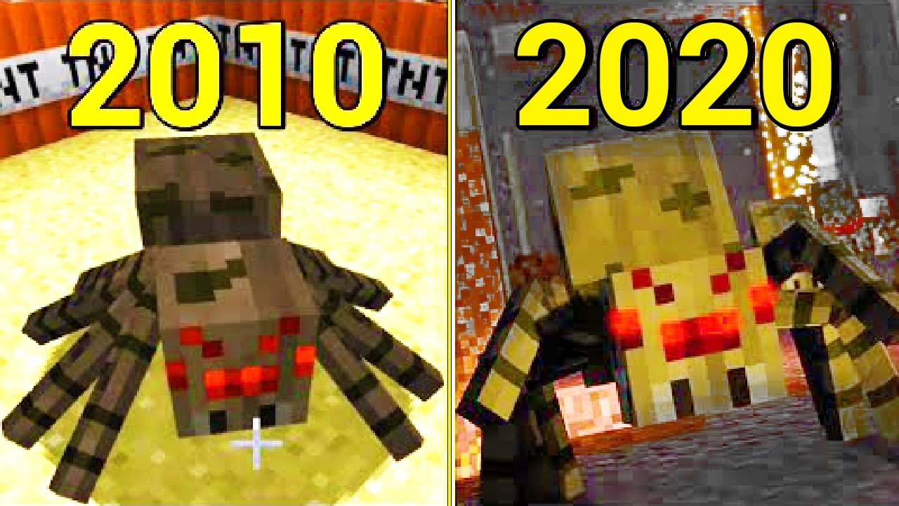 Evolution of Spider in Minecraft 2010-2020 - YouTube