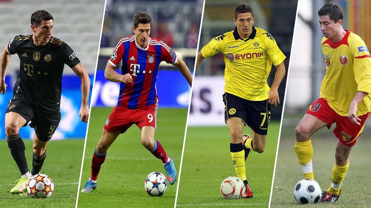 Robert Lewandowski's Club Career Every Season Goals - YouTube