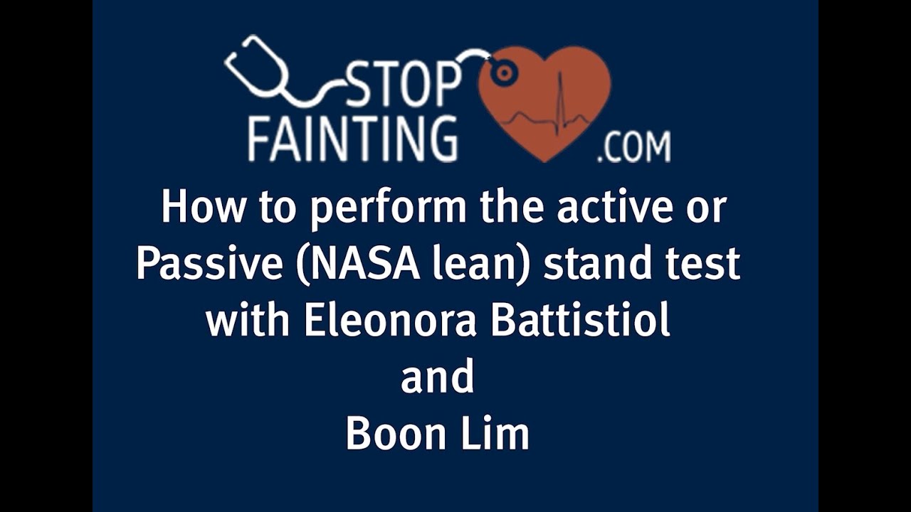 How to Perform an Active Stand or Passive (NASA Lean) Stand Test - Step ...