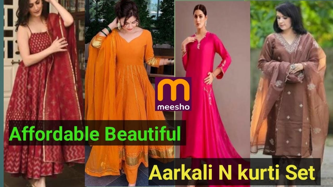 Meesho Haul |😱कमालचे सुंदर स्वस्त ड्रेस|Treanding Kurti set |same to ...