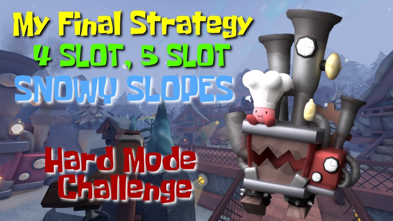 Simple and Easy DUO Speedrun SNOWY SLOPES / Hard Mode Challenge / Roblox Tower Heroes / Final ...