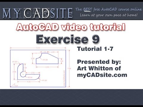 AutoCAD assignment for beginners - Extra #9 - YouTube