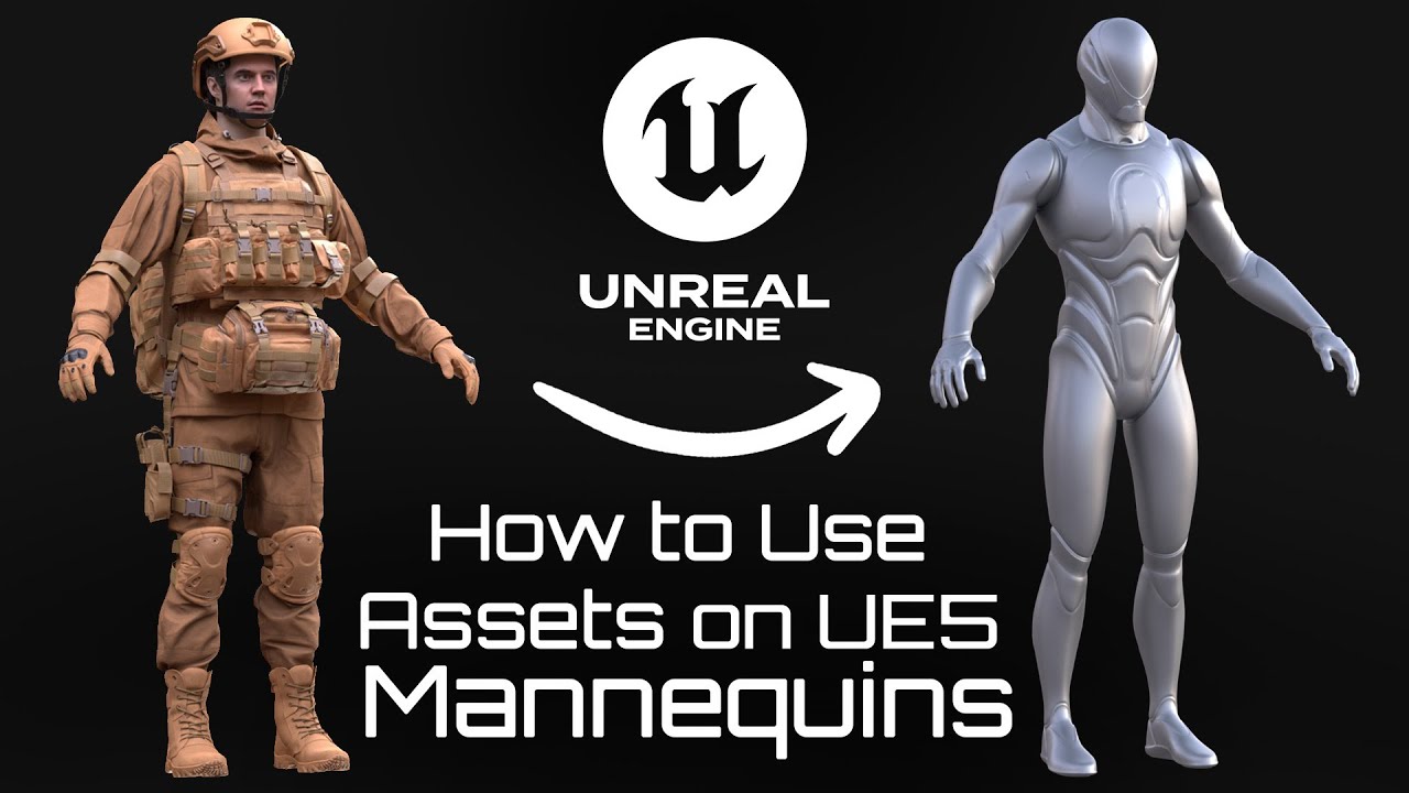 How to Use Assets on UE5 Mannequins - YouTube
