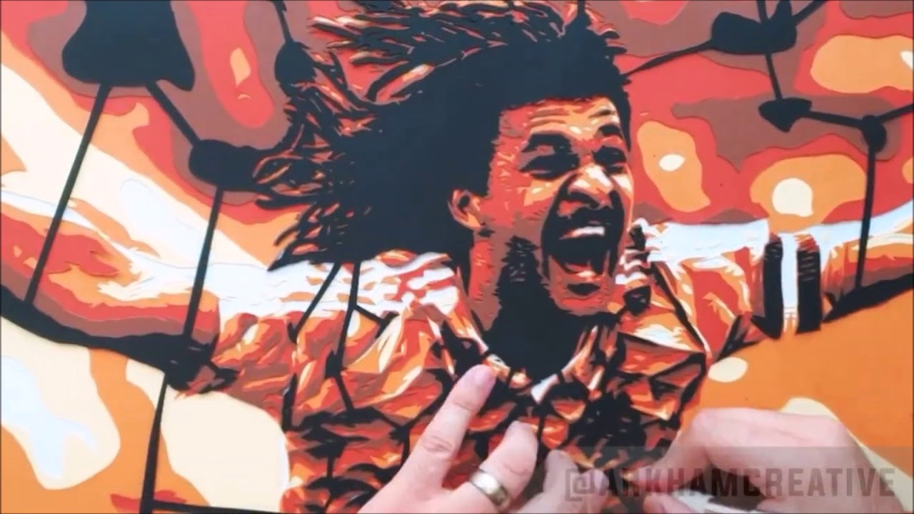Ruud Gullit Paper Blade Art by Arkham Creative - YouTube