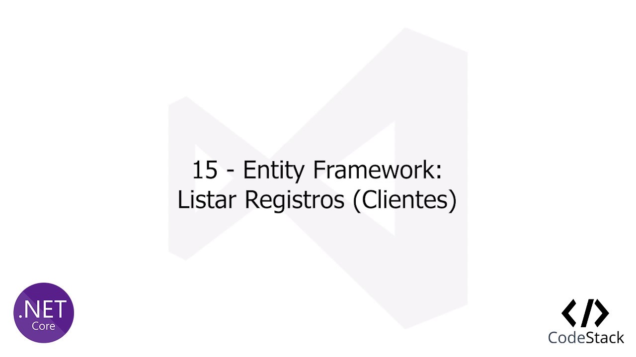 15 Entity Framework Listar Registros Netcore Mvc Youtube