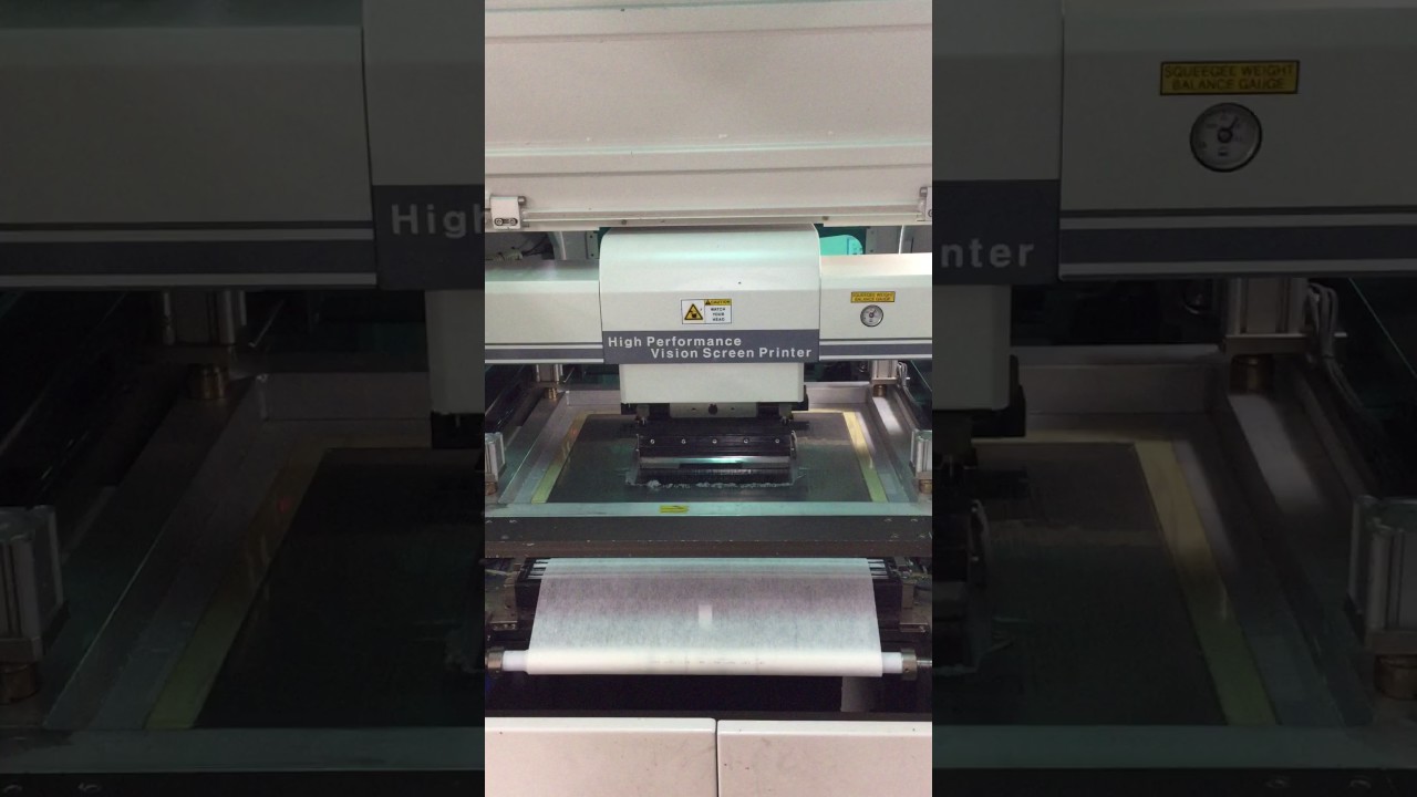 SJ Innotek HP-680S screen printer - YouTube