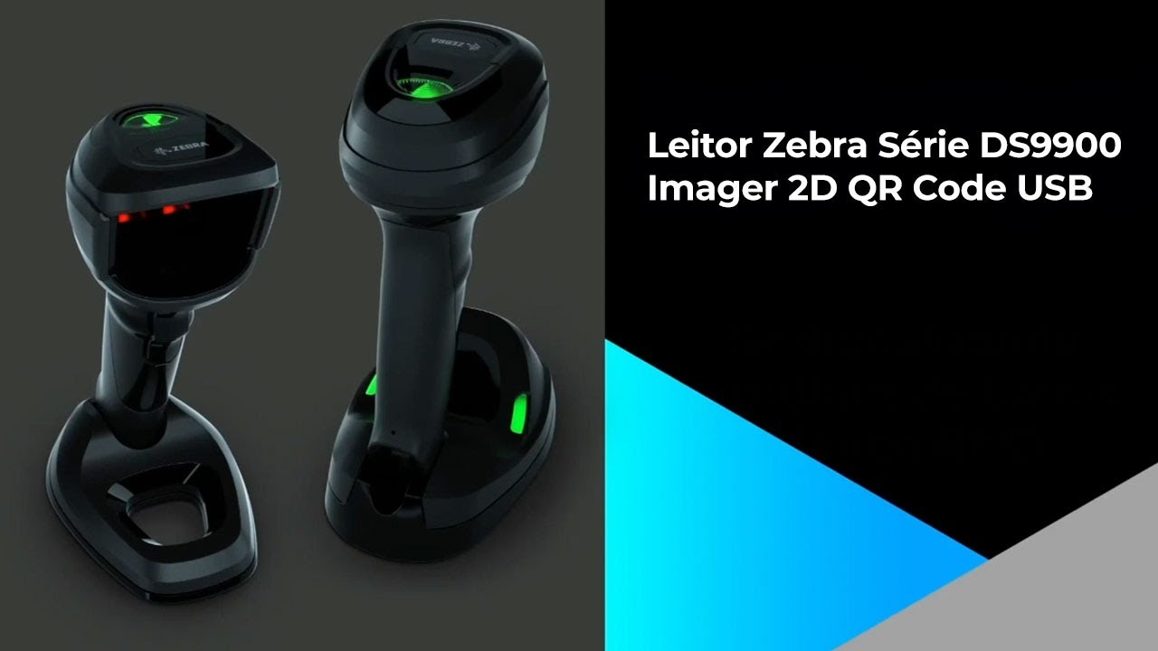 Leitor Zebra Série DS9900 Imager 2D QR Code USB - YouTube