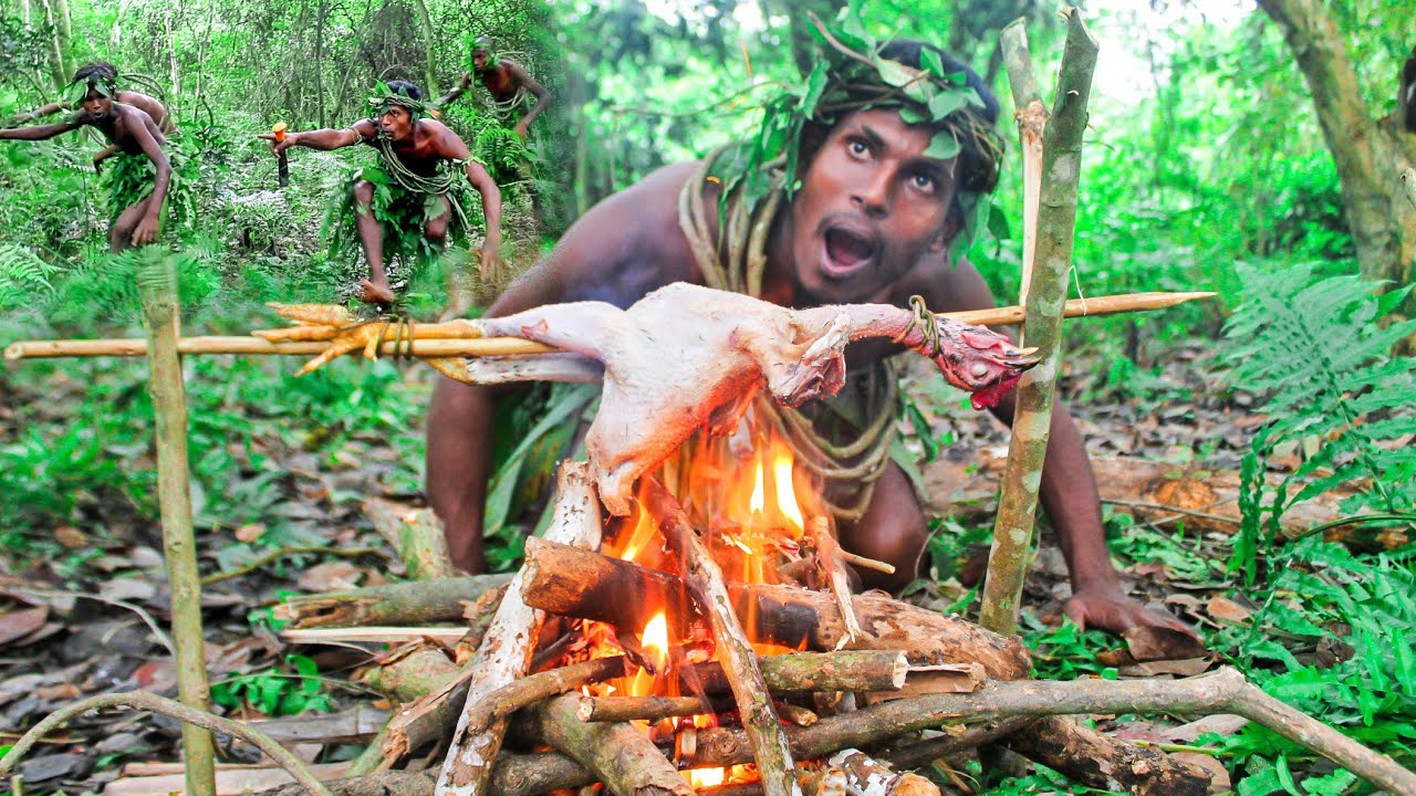 Wild cock - chicken life in jungle - part_01 #Survival in the wild # ...