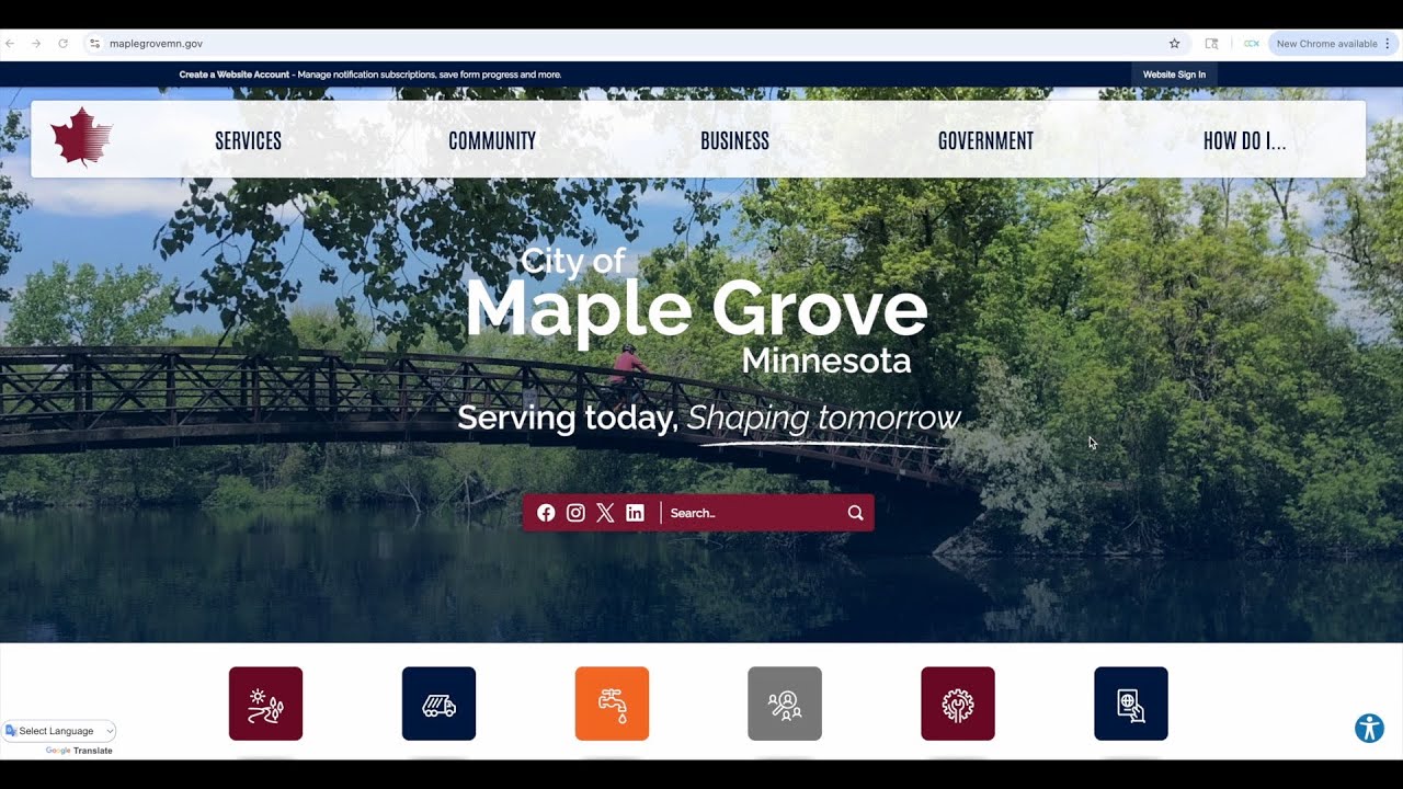 Maple Grove's Redesigned New City Website Offers Clearer, Easier to ...