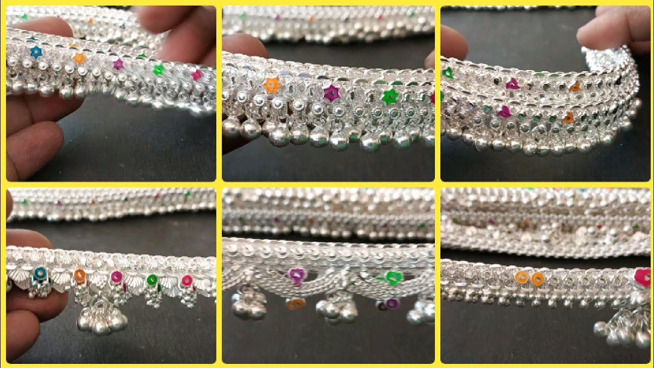 Silver Anklets | வெள்ளி கொலுசு | Payal Design | Velli Kolusu - YouTube