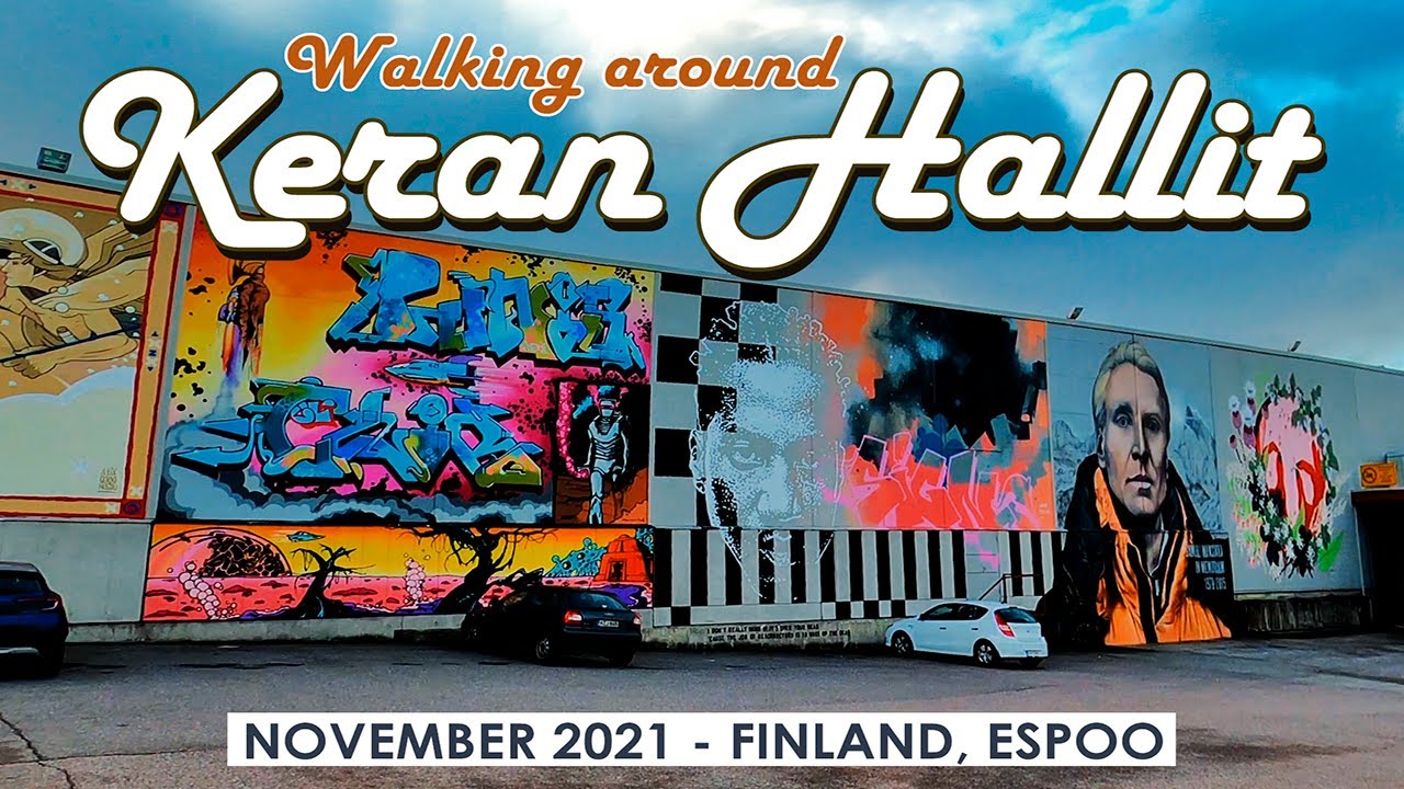 Visiting Keran Hallit (Kera Halls) in Espoo, November 2021, Finland [4K ...