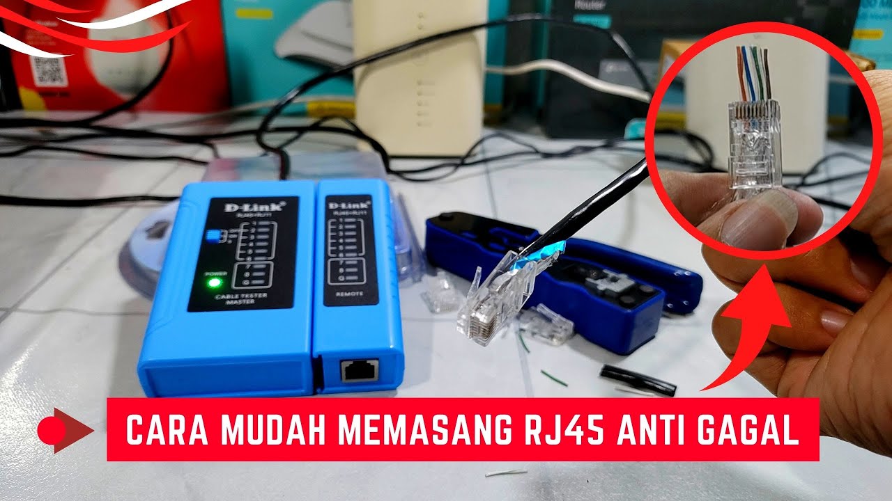 Cara Mudah Memasang RJ45 Anti Gagal Bisa Pasang Kabel LAN RJ45 Sendiri ...