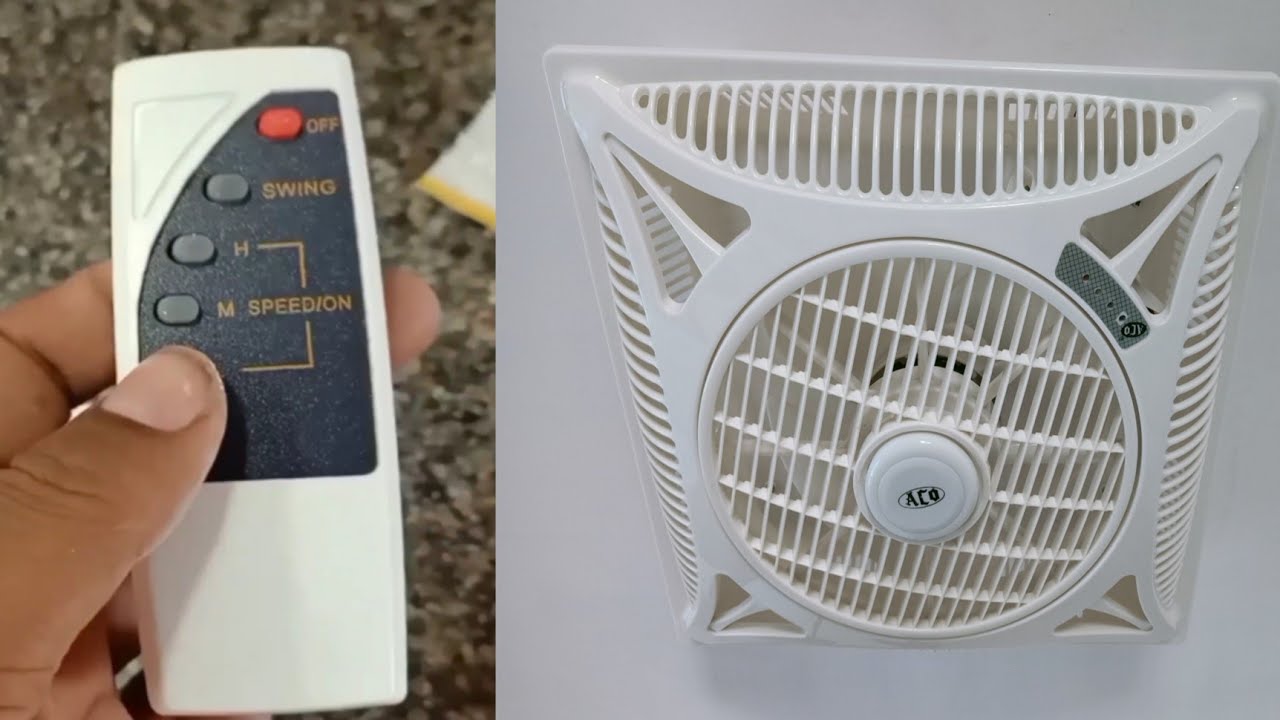 ☑️how to Install false ceiling fan with Remote control Rotating Grill l ...