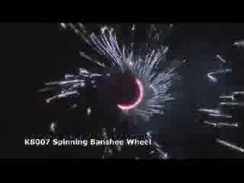 Stealth Fireworks - Spinning Banshee Wheels - YouTube