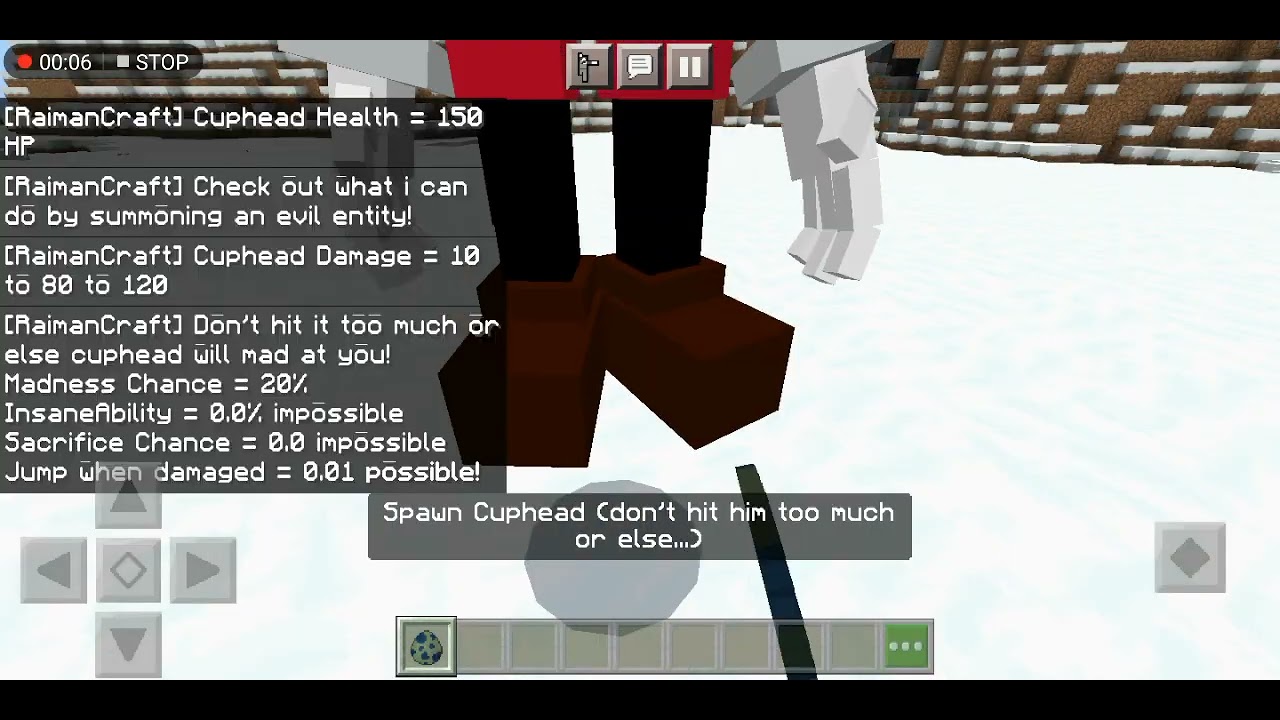 Cuphead Addon In Minecraft PE - YouTube