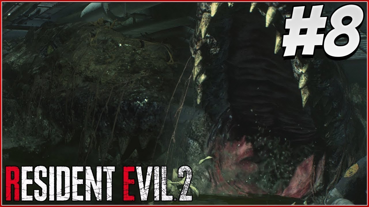 ALLIGATOR ZOMBIE! - RESIDENT EVIL 2 REMAKE Gameplay Part 8! (RE2 LEON ...