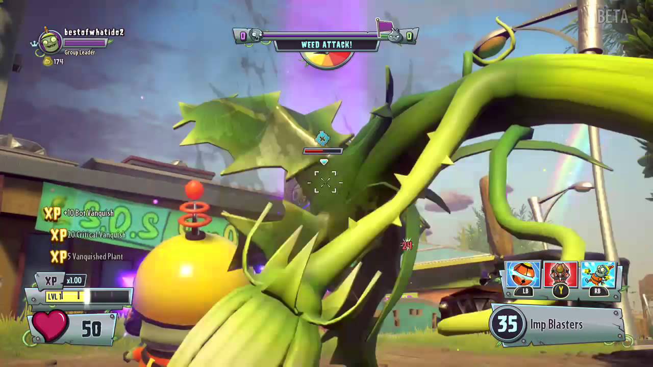 PVZ 2 BETA GAMEPLAY - YouTube
