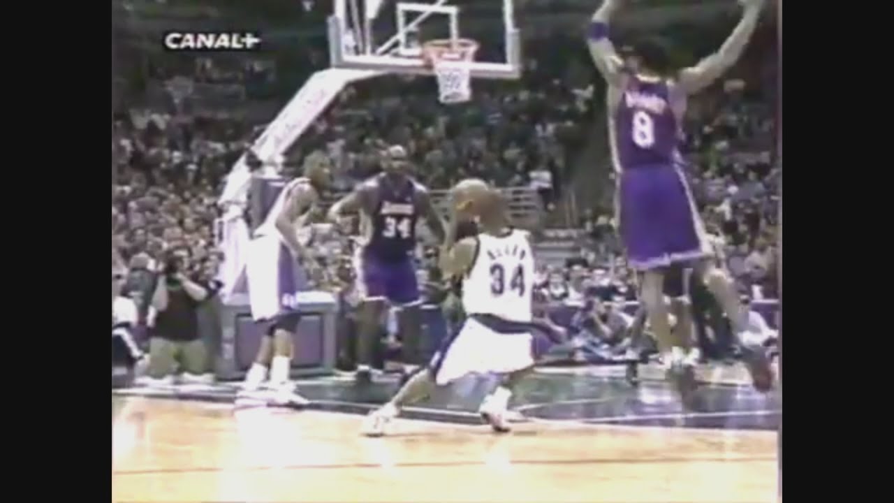 Ray Allen 16 Points 5 Ast Vs. Lakers, 2000-01. - YouTube