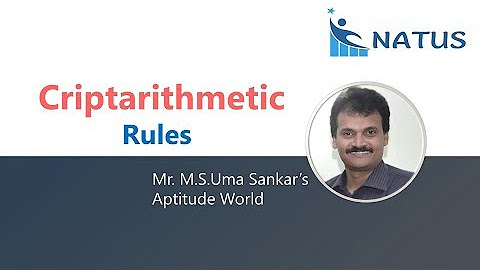 Cryptarithmetic - YouTube