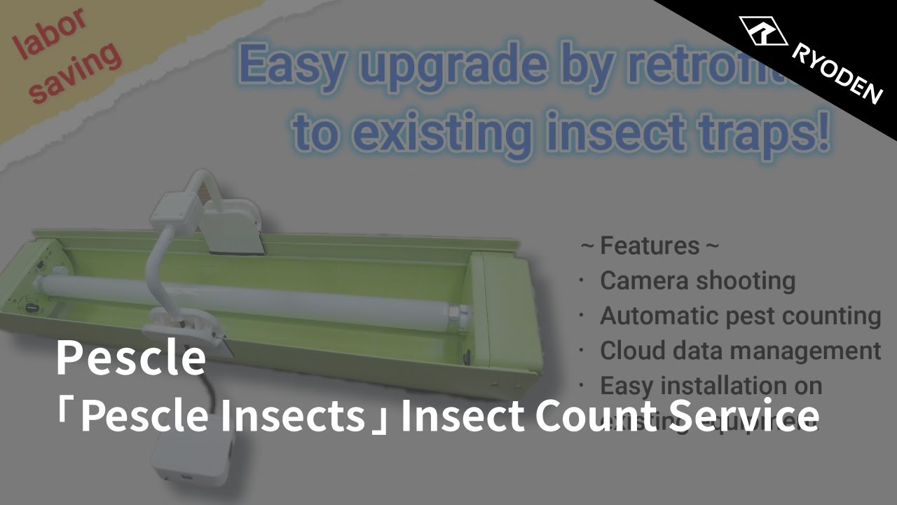 Pescle｜「Pescle Insects」Insect Count Service｜RYODEN Corporation - YouTube