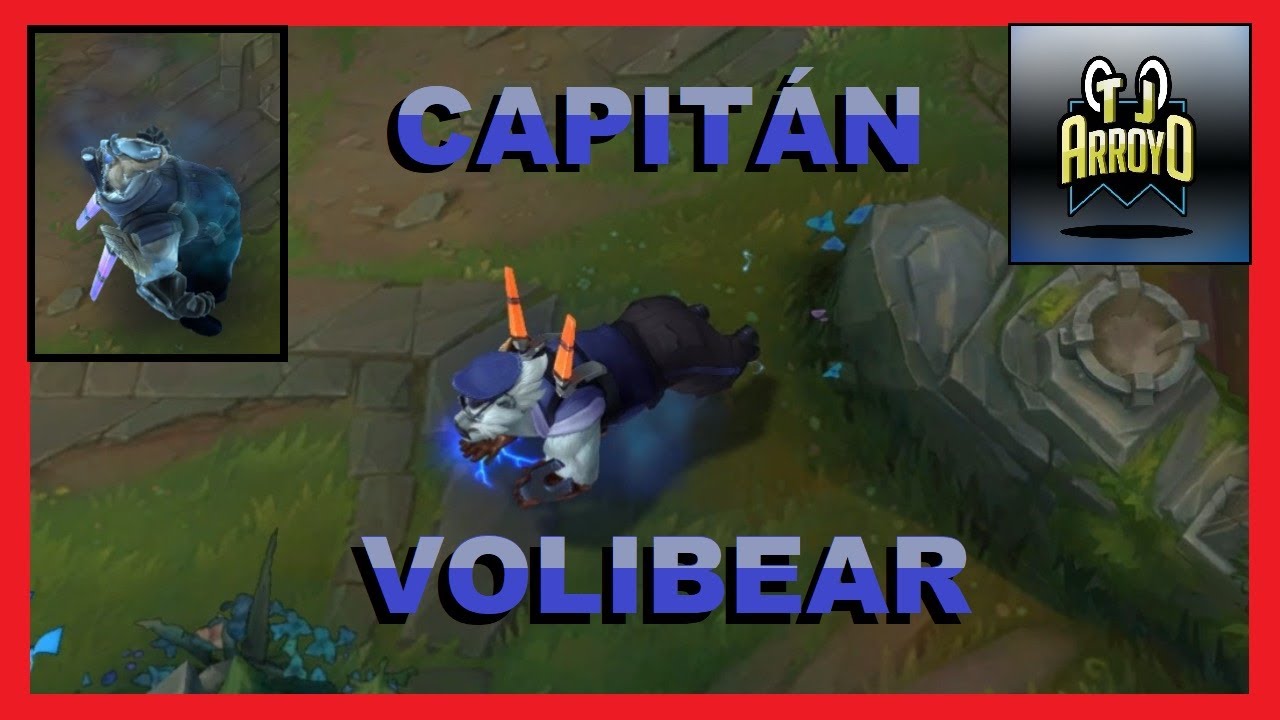 🐻 CAPITÁN VOLIBEAR REWORK skin lol interacciones (CAPTAIN VOLIBEAR) 🐻 ...