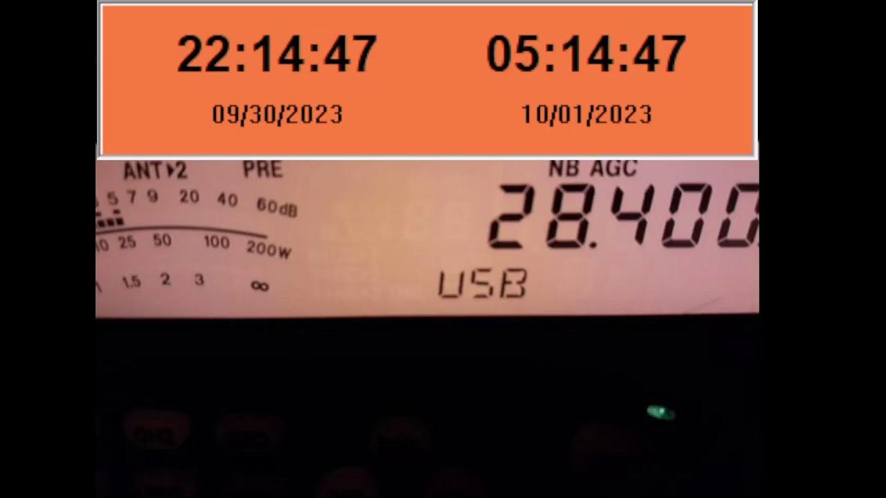 Monitoring 10 Meters Ham Radio from Grid Square DM14 - YouTube