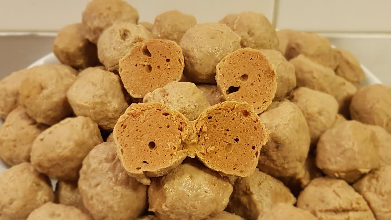 ลูกชิ้นตับหมู#Pork liver balls #5/2/20 - YouTube