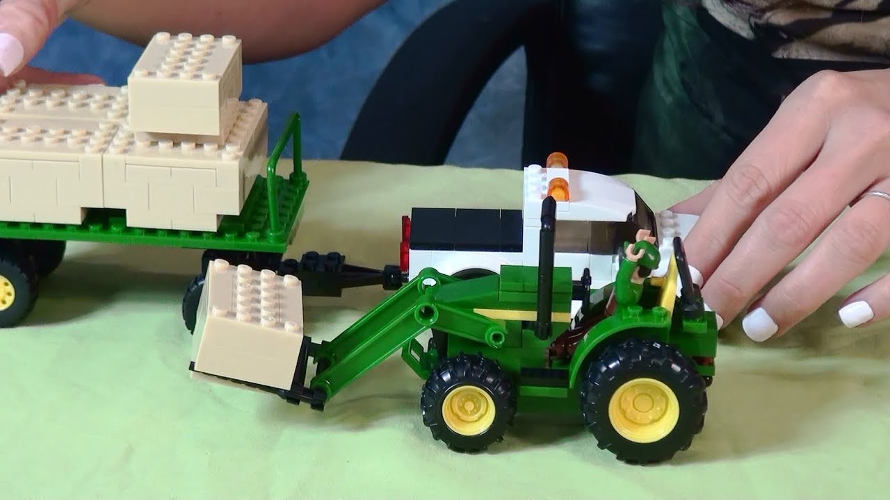 MegaBloks John Deere Hay Balers Brick Set Toy Review - YouTube