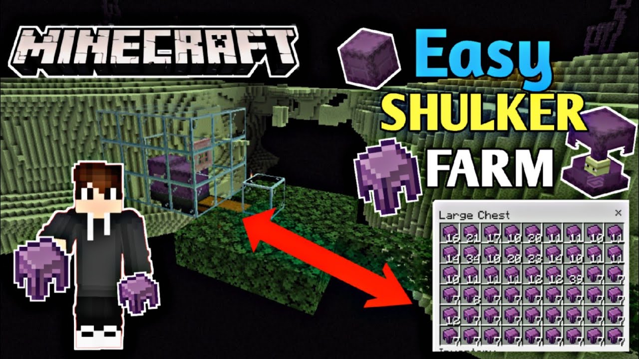 EASIEST Shulker Farm In Minecraft 1.20 😱 ||In Hindi || Pocket , bedrock ...